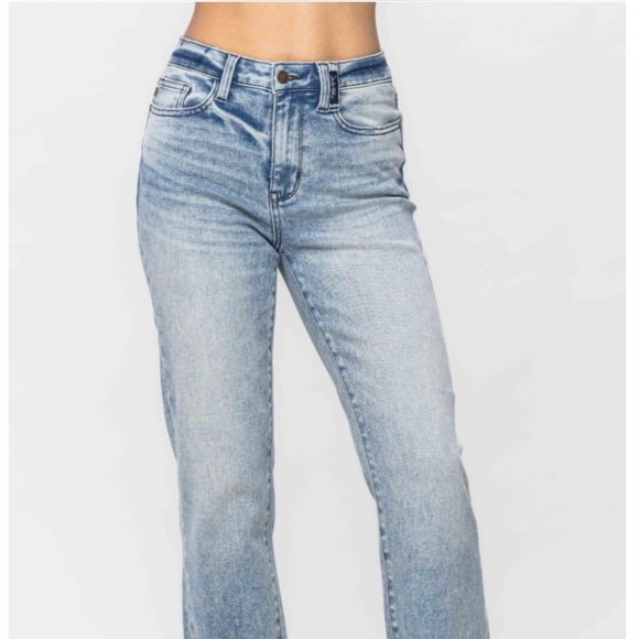 Judy Blue | Jeans | Judy Blue High Waist Vintage Plaid Cuff Straight ...